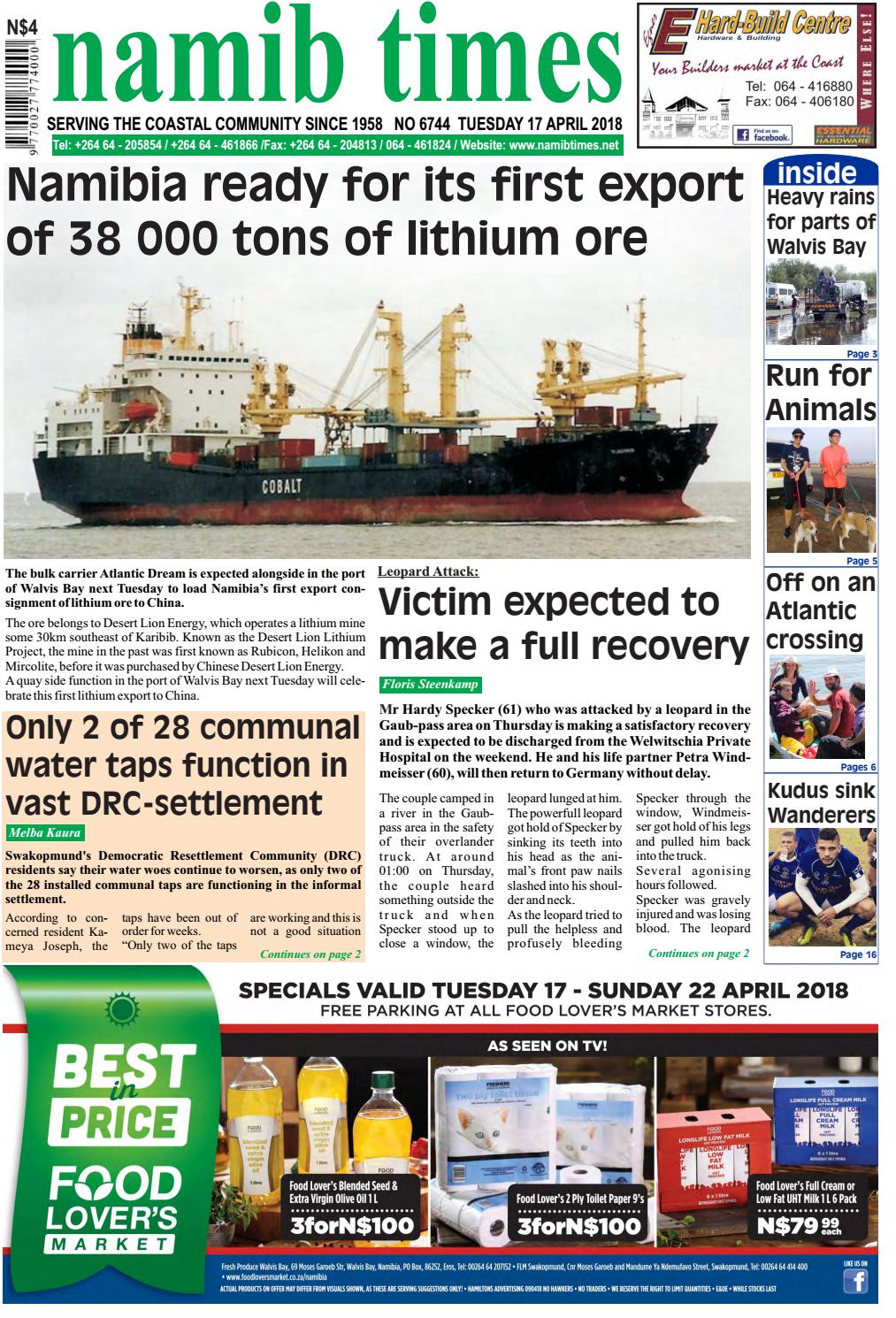 17 april namib times e edition by Namib Times Virtual - Issuu