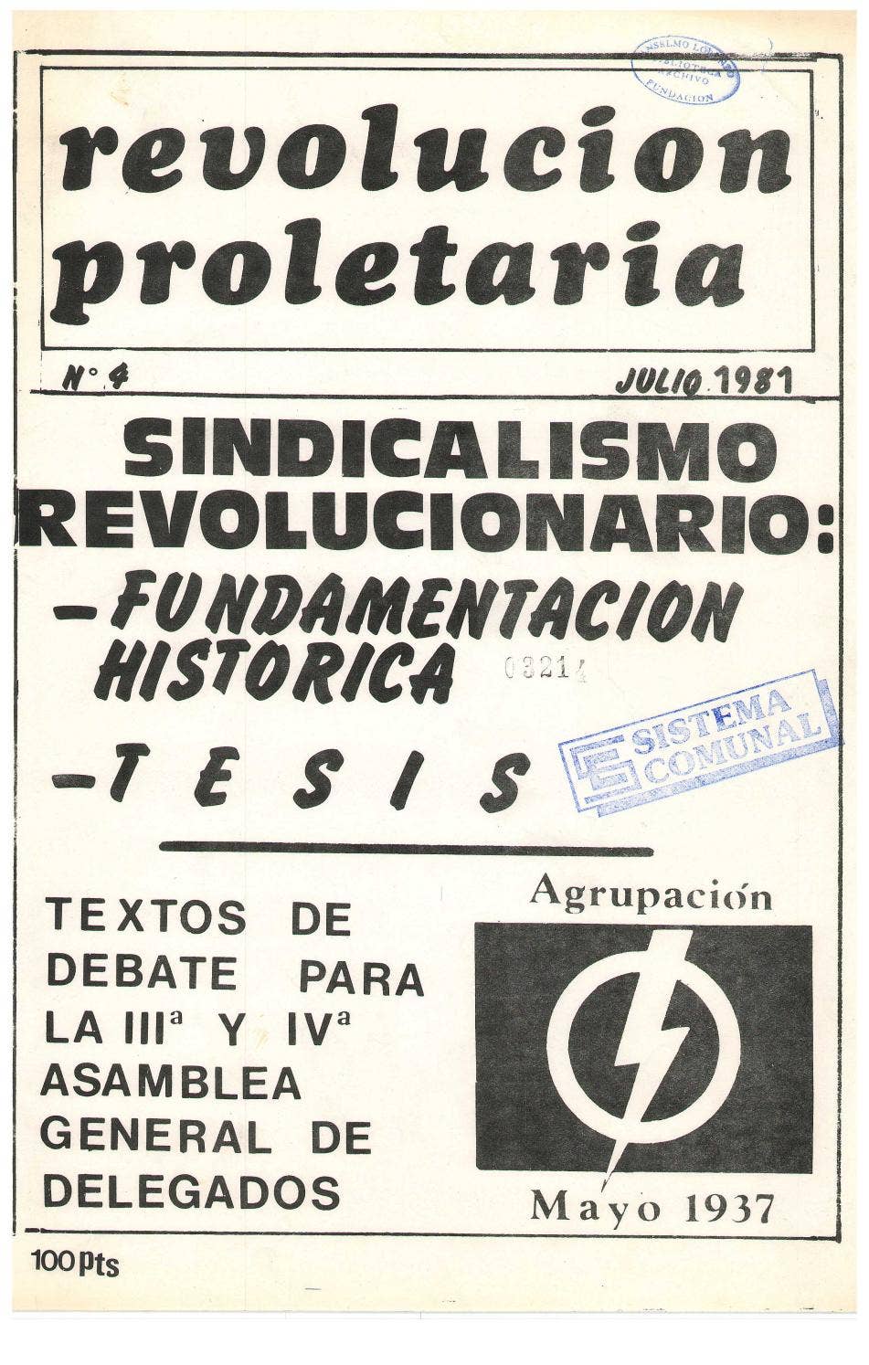 Revolución Proletaria by Fundación Anselmo Lorenzo (FAL) - Issuu