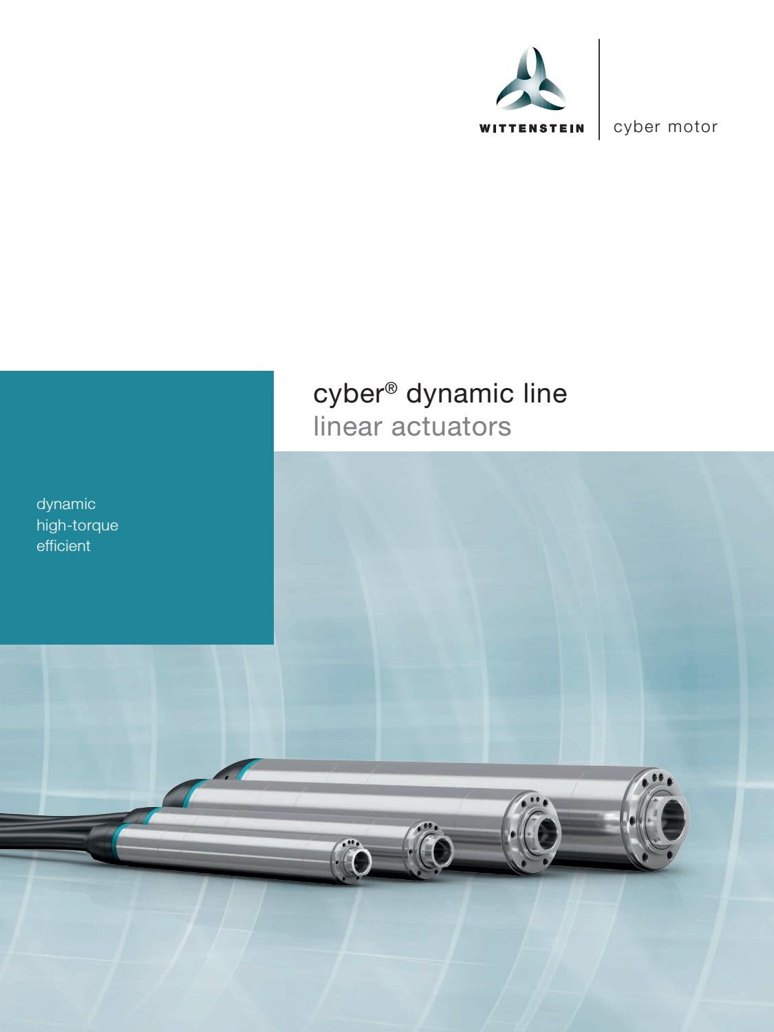 cyber dynamic line - linear actuators by WITTENSTEIN SE - Issuu