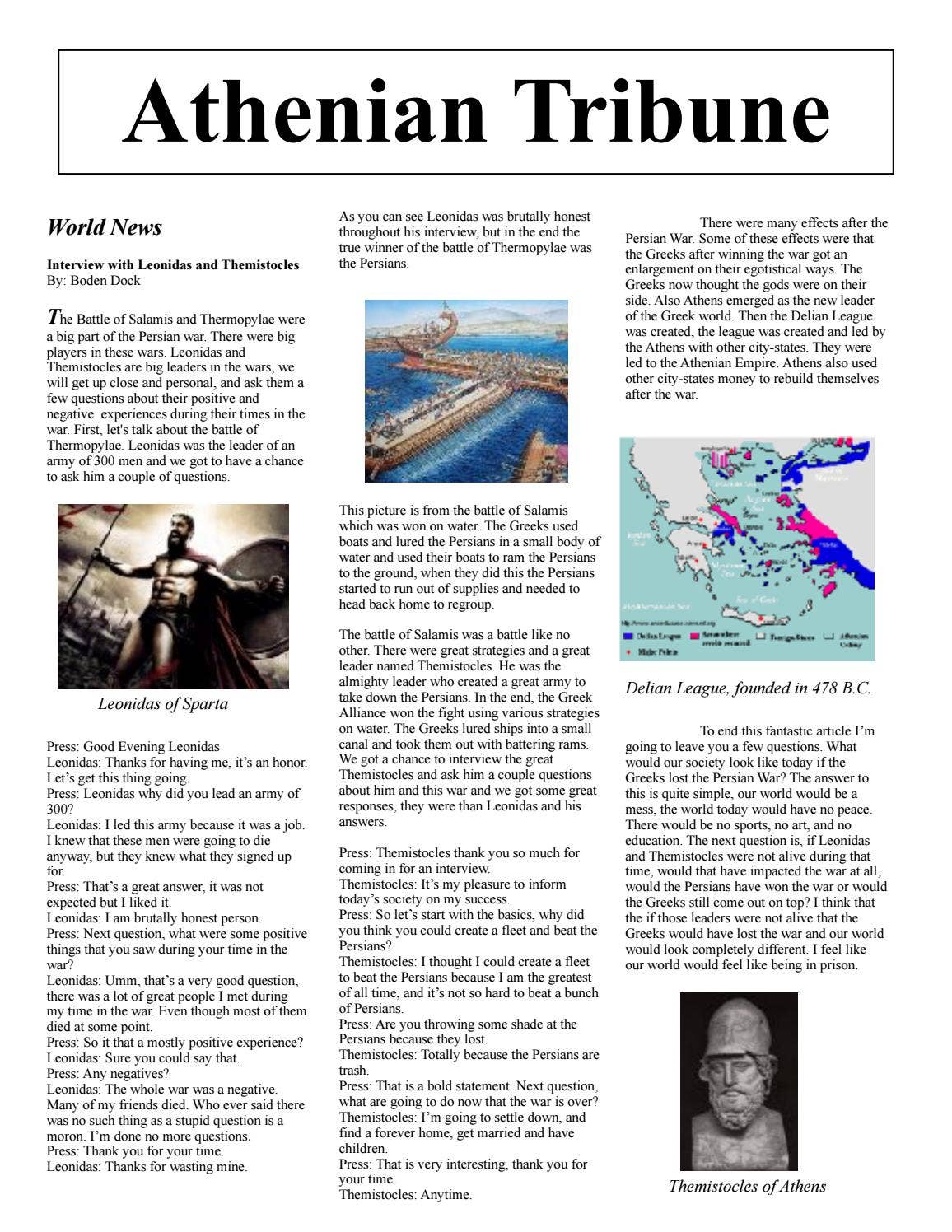 Humanities History - Ancient Greek Newspaper by Hebron Tech - Issuu