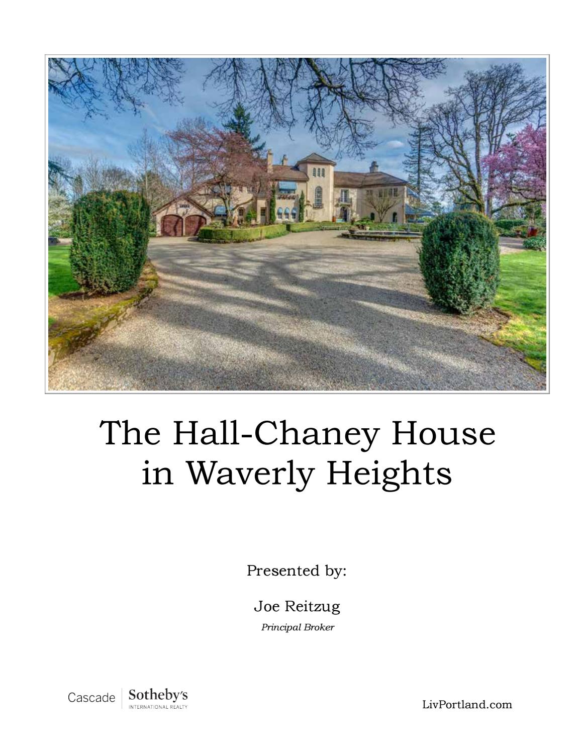 The Hall-Chaney House by Joe Reitzug - Issuu