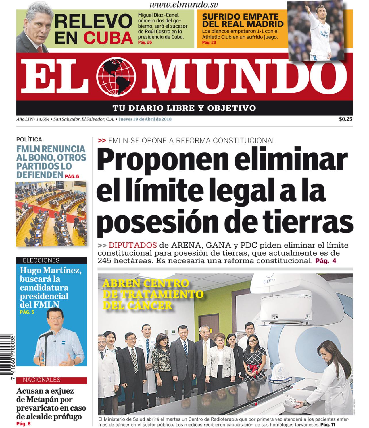 Mundo190418 by Diario El Mundo - Issuu