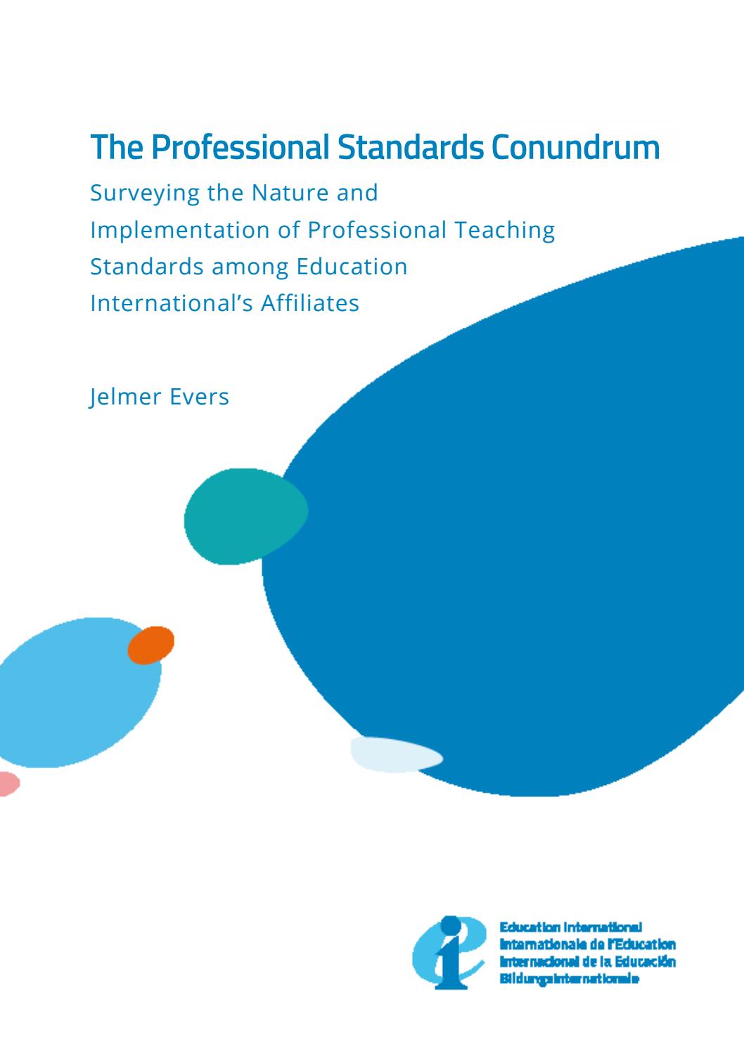 The Professional Standards Conundrum by Education International - Issuu