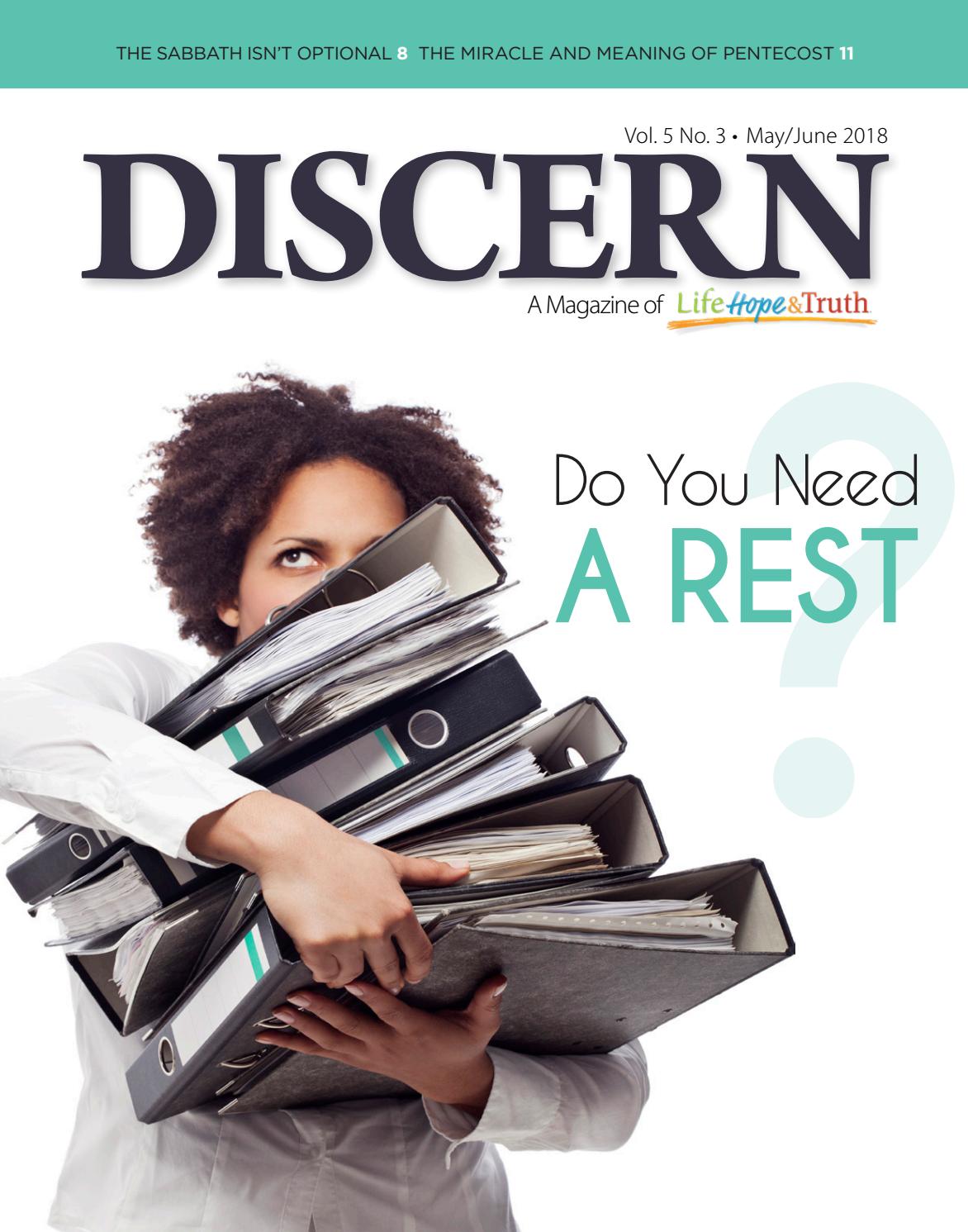 DISCERN | MAY/JUNE 2018 by Life, Hope & Truth - Issuu