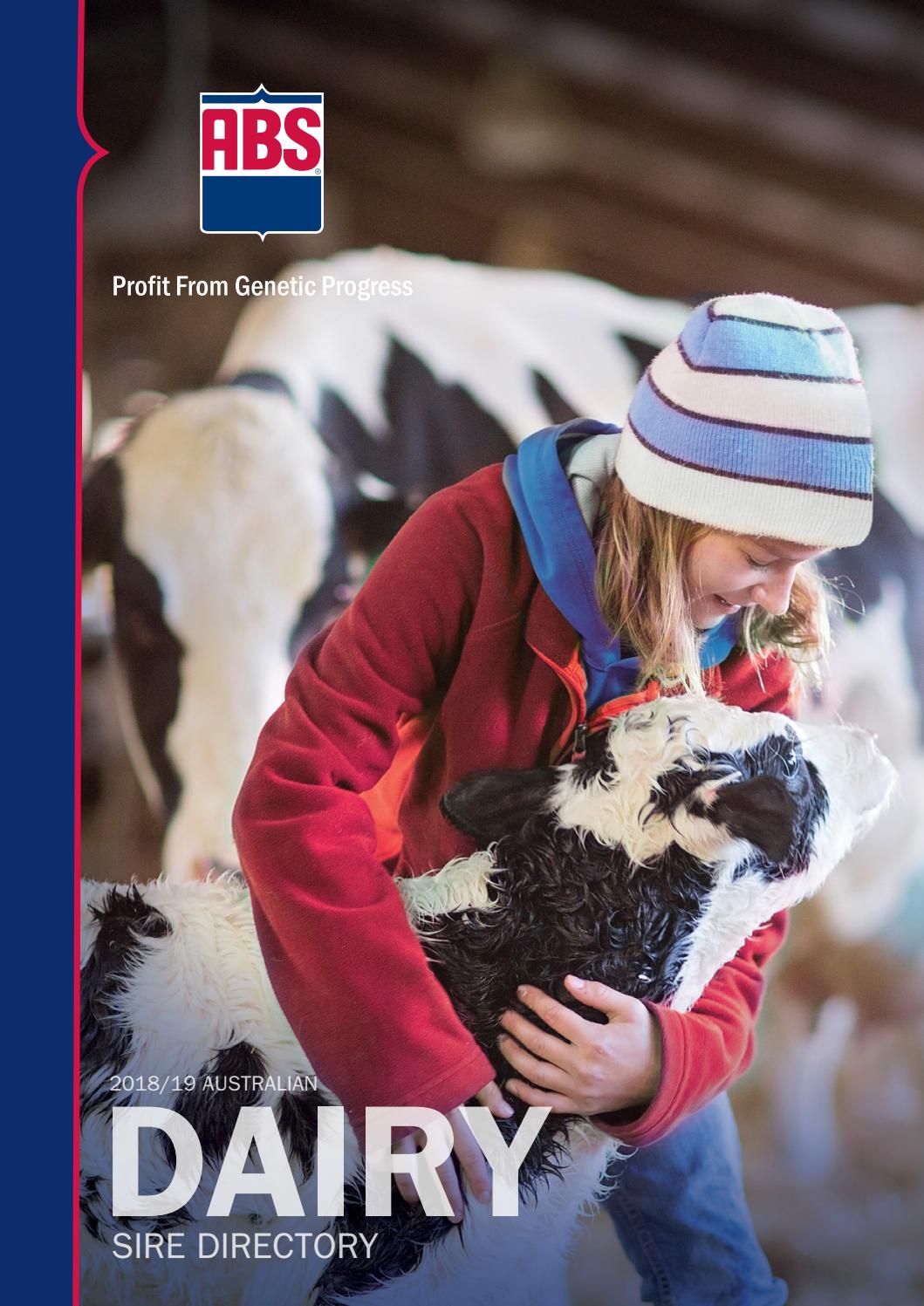 ABS Australia 2018/19 Dairy Sire Directory by ABS Global, Inc. - Issuu