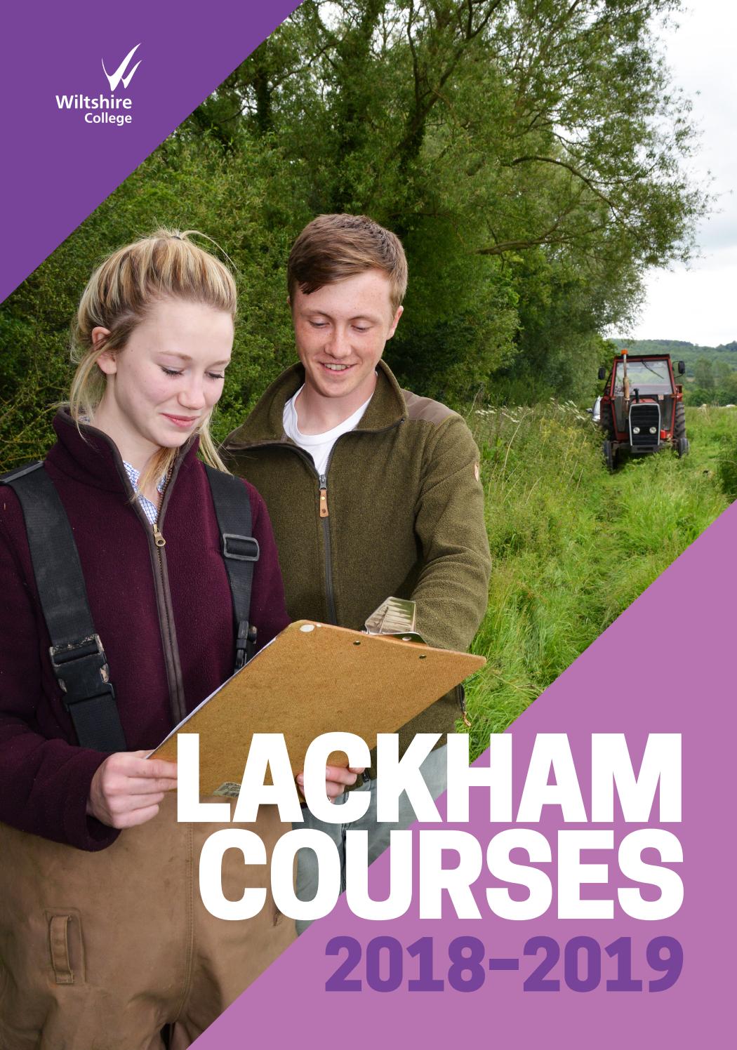 Wiltshire College Lackham courses 2018–2019 by Wiltshire College ...