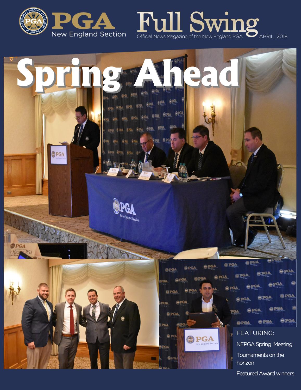 NEPGA Full Swing Magazine April 2018 by New England PGA - Issuu