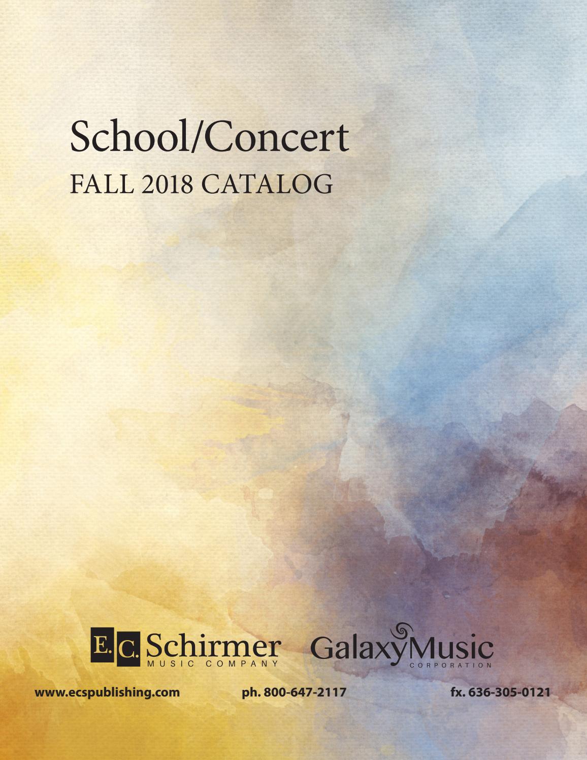 School/Concert Choral - Fall 2018 by ECS Publishing Group - Issuu