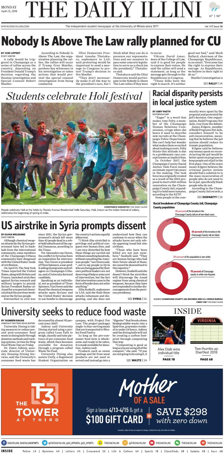 The Daily Illini: Volume 147 Issue 58 by The Daily Illini - Issuu