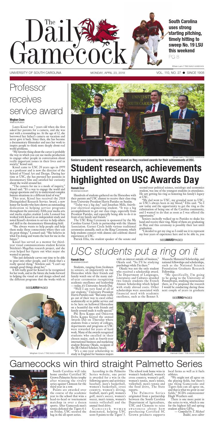 The Daily Gamecock 4/23/18 by Garnet Media Group - Issuu