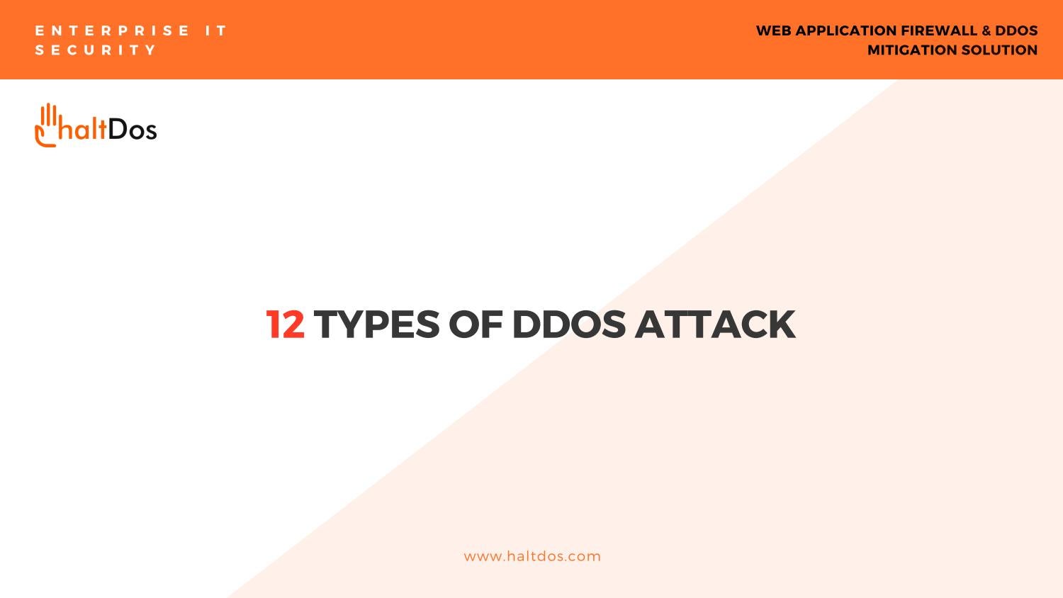 12 Types Of Ddos Attacks By Haltdos Issuu
