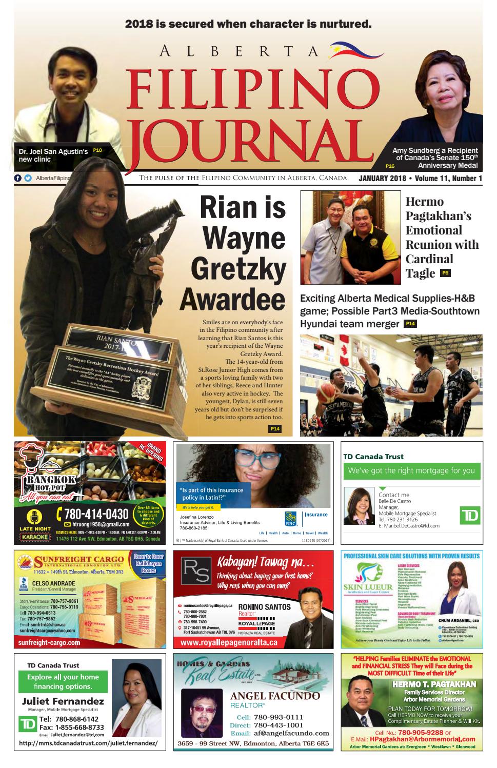 Alberta Filipino Journal - January 2018 Issue by Alberta Filipino ...