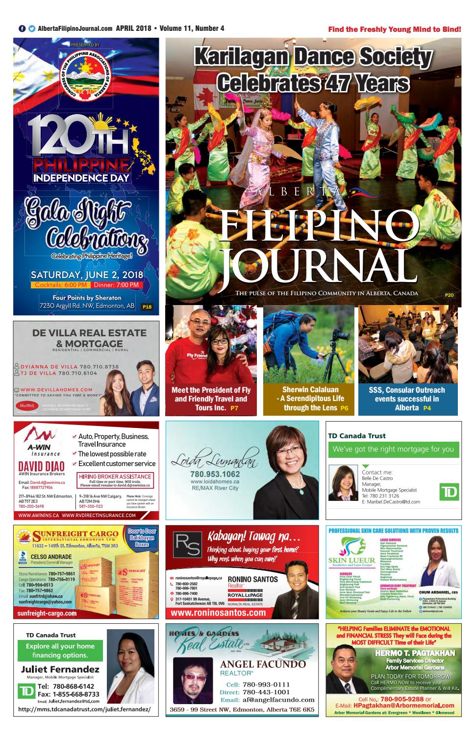 Alberta Filipino Journal - April 2018 Issue by Alberta Filipino Journal ...