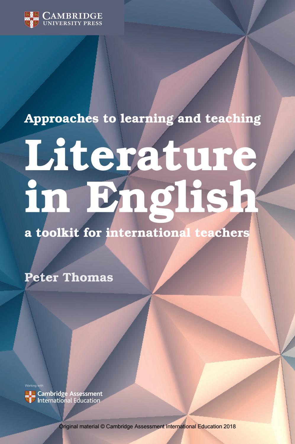 Preview Approaches to learning and teaching Literature in English by ...