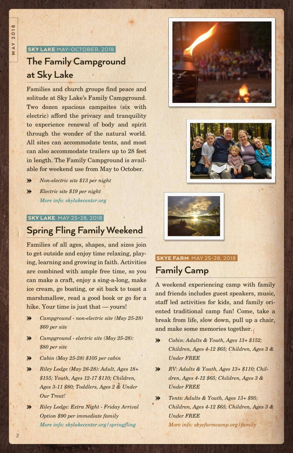 Upper New York Camp and Retreat Ministry 2018 Retreat Brochure by Upper ...