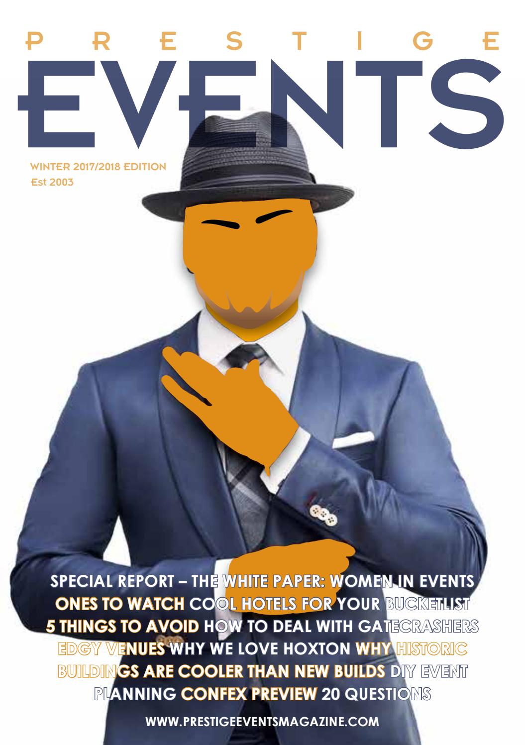 PRESTIGE EVENTS MAGAZINE WINTER 2017-18 EDITION by Prestige Events ...
