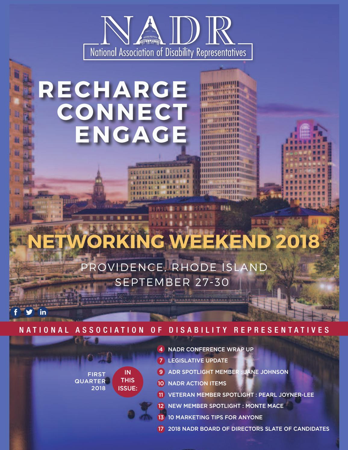 NADR Newsletter, First Quarter, 2018 by NADR - Issuu