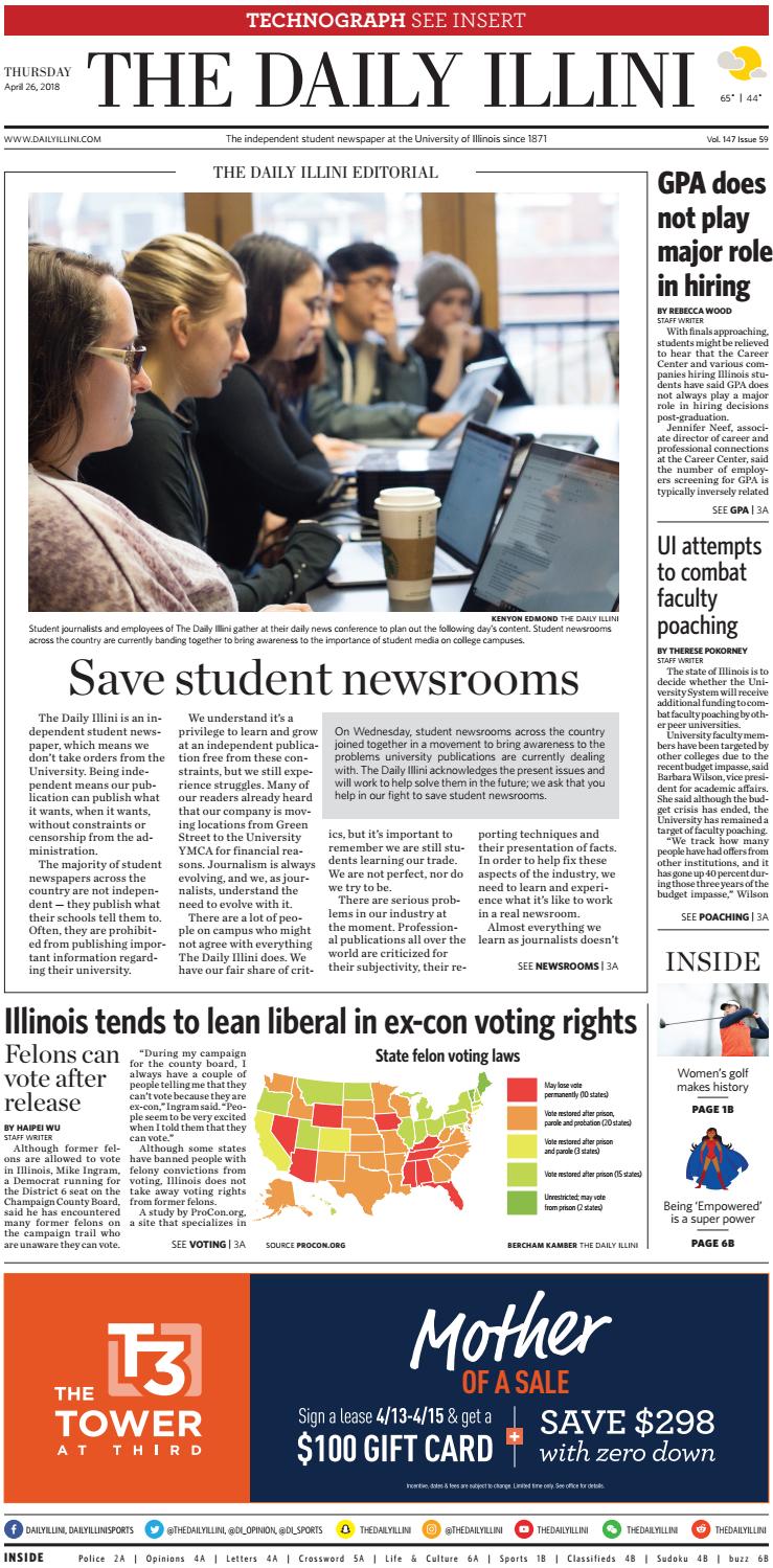 The Daily Illini: Volume 147 Issue 59 by The Daily Illini - Issuu