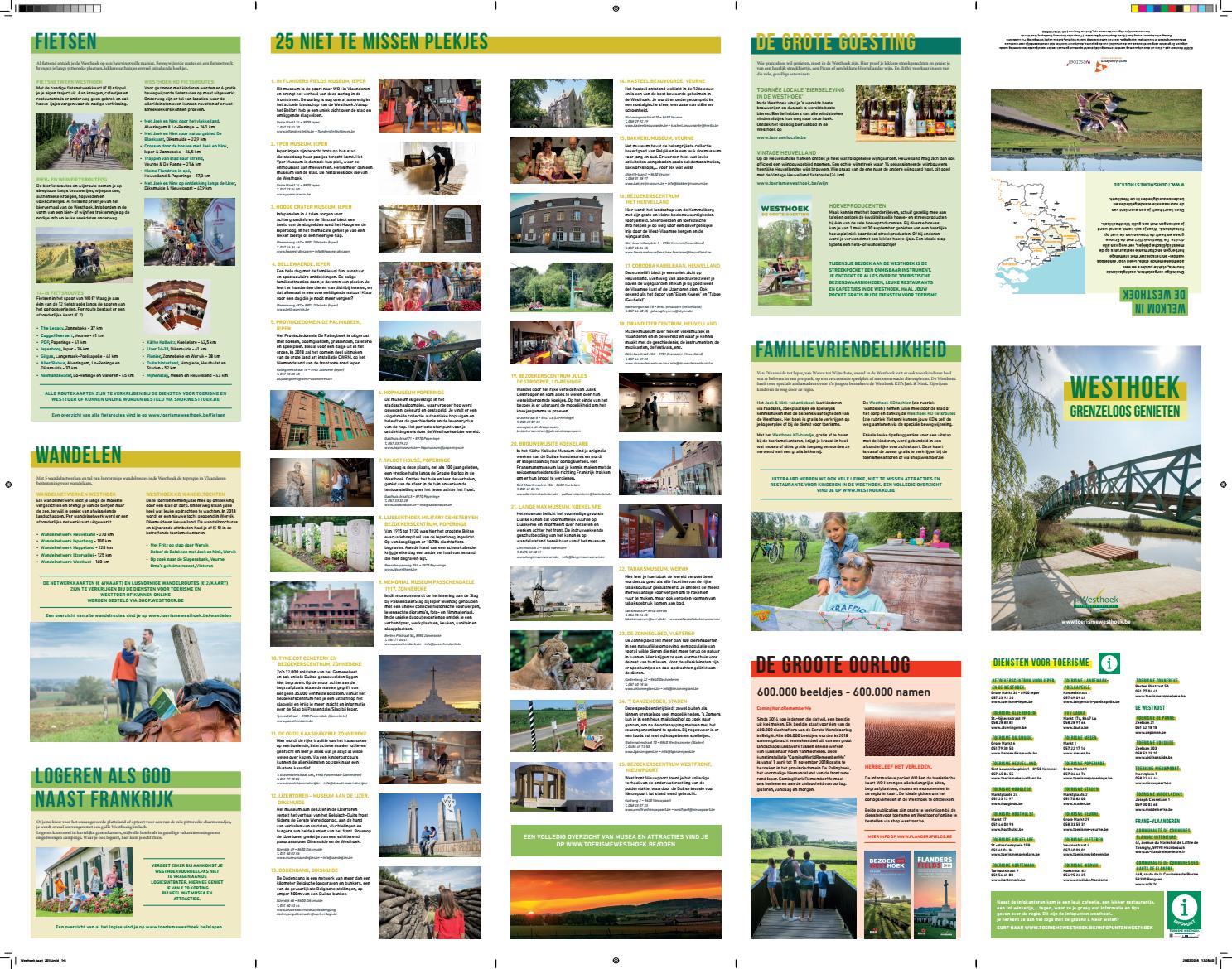 Overzichtskaart De Westhoek by Westtoer - Issuu