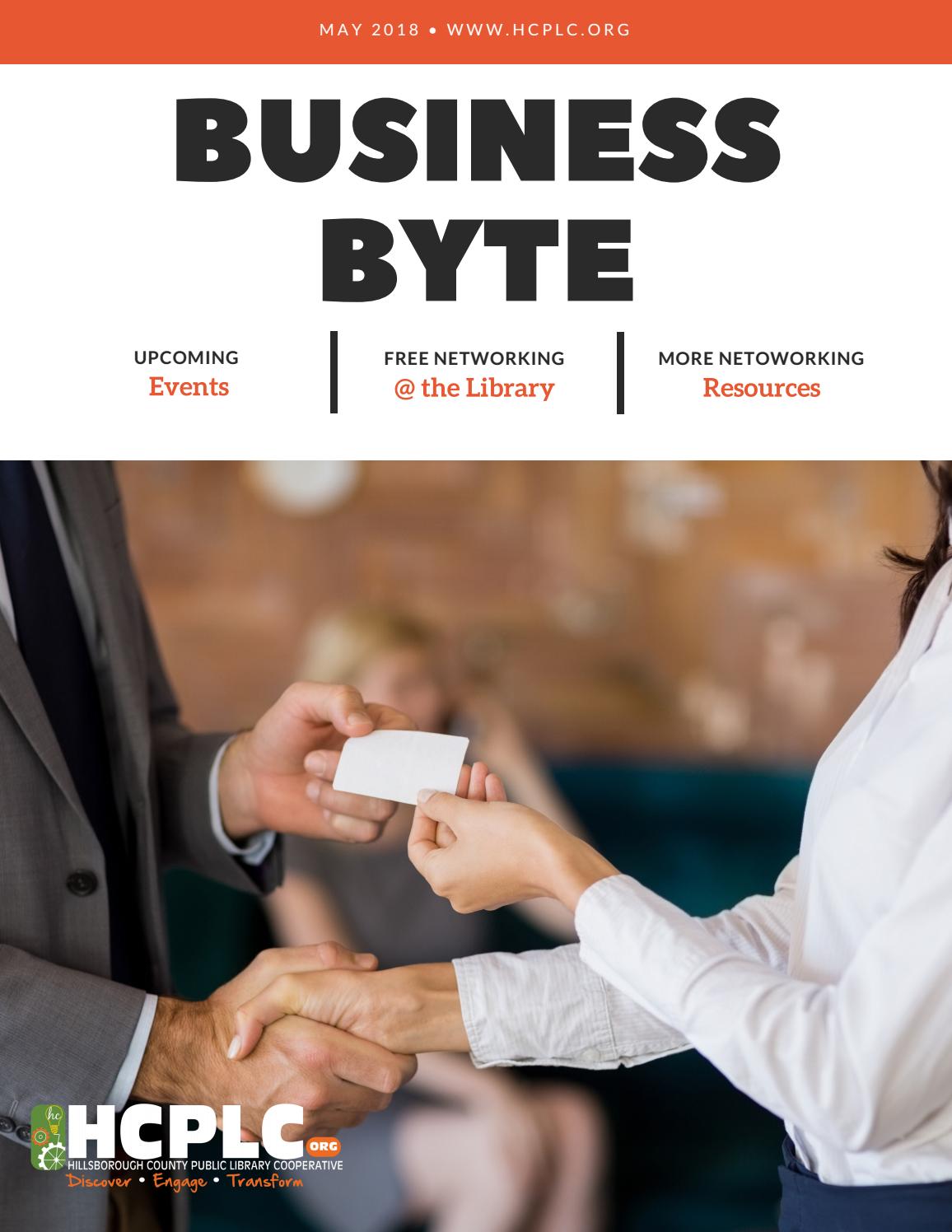 Business Byte - May 2018 by Hillsborough County Public Library ...