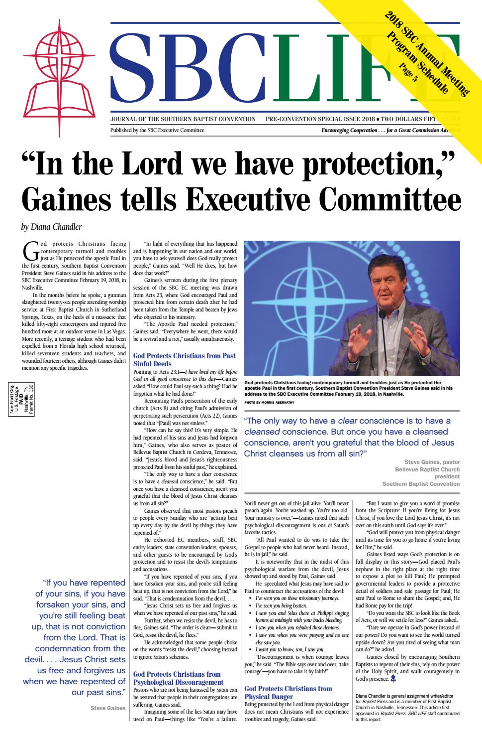 SBC LIFE - Pre-Convention 2018 (Vol. 26, No. 2) by SBC LIFE - Issuu