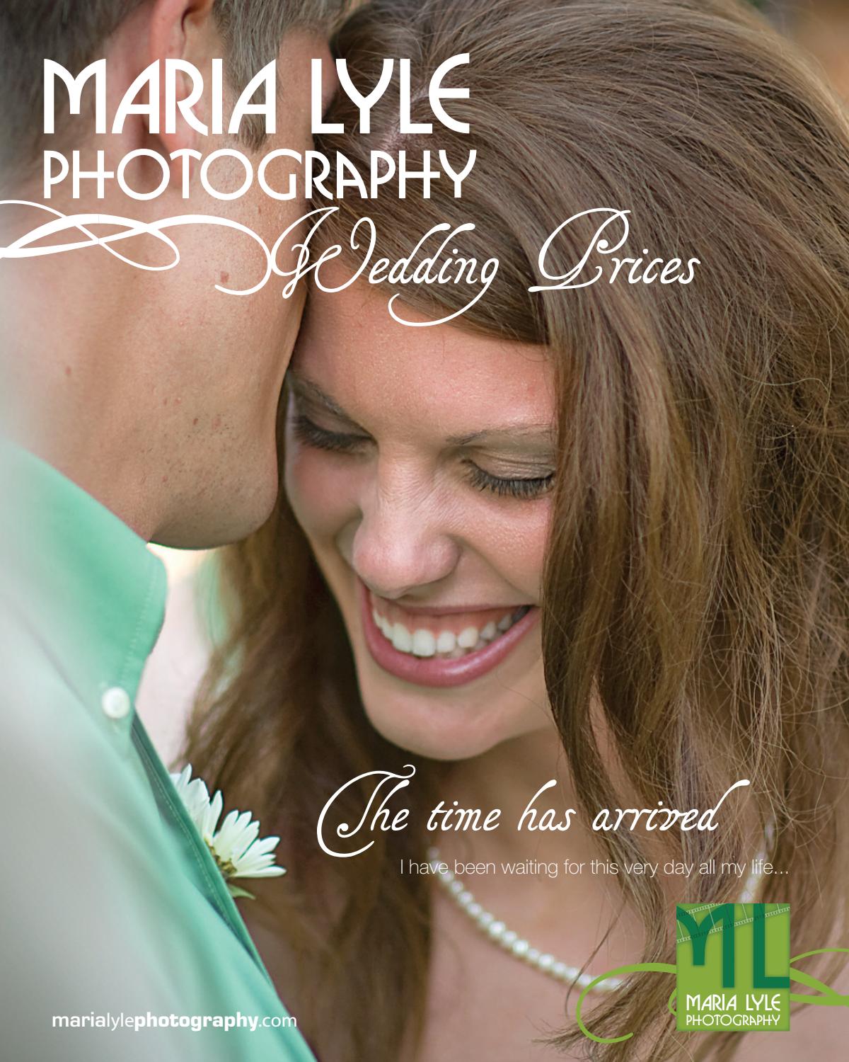 Wedding Price List Maria Lyle Photography by Maria Lyle Photography - Issuu
