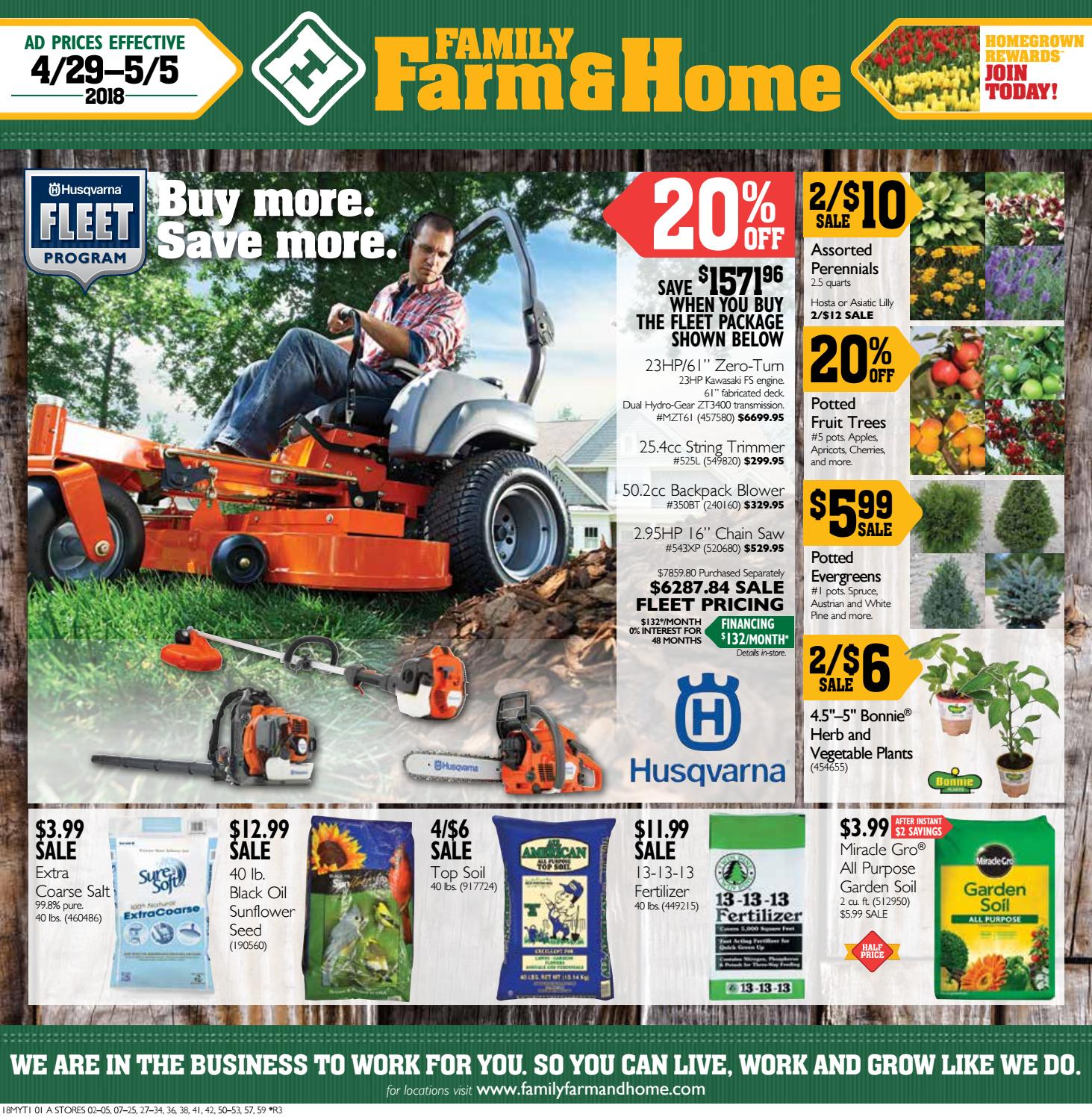 Archived, Inactive Ad: Family Farm & Home 18MYT1 (Effective April 29 ...