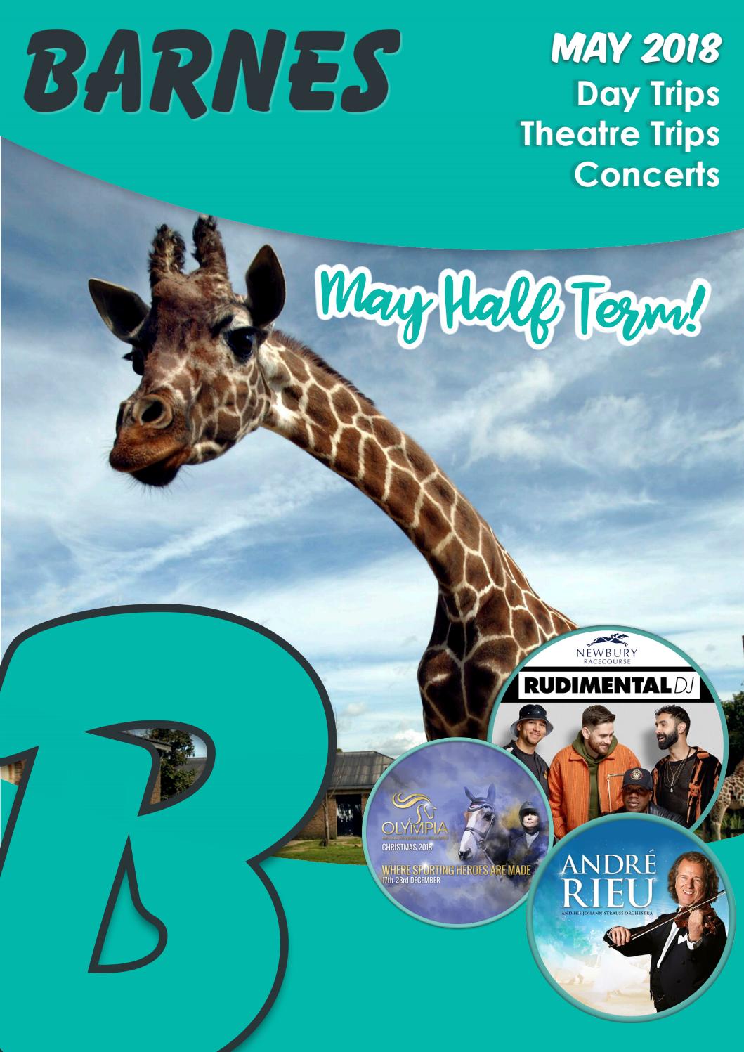 Day Trip Brochure May 2018 by Barnes Coaches - Issuu