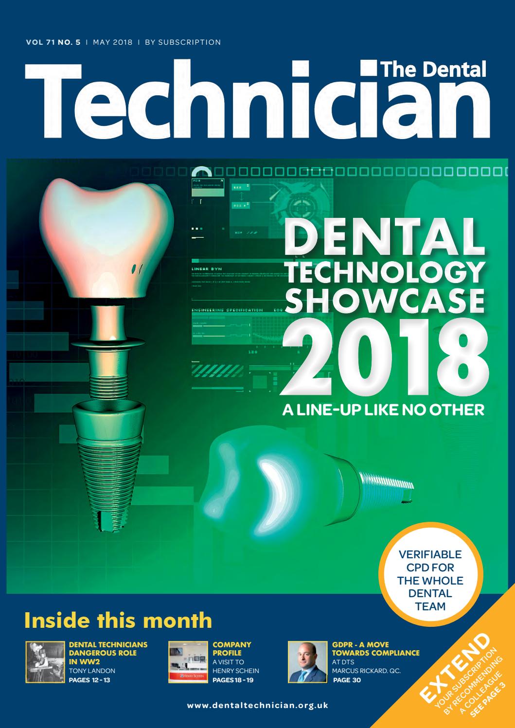 The Dental Technician Magazine May 2018 by The Dental Technician ...