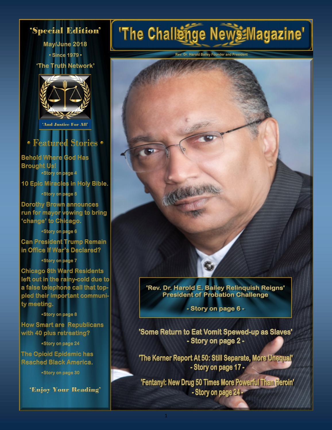 The Challenge News Magazine Edition: May and June 2018 by Harold Bailey ...