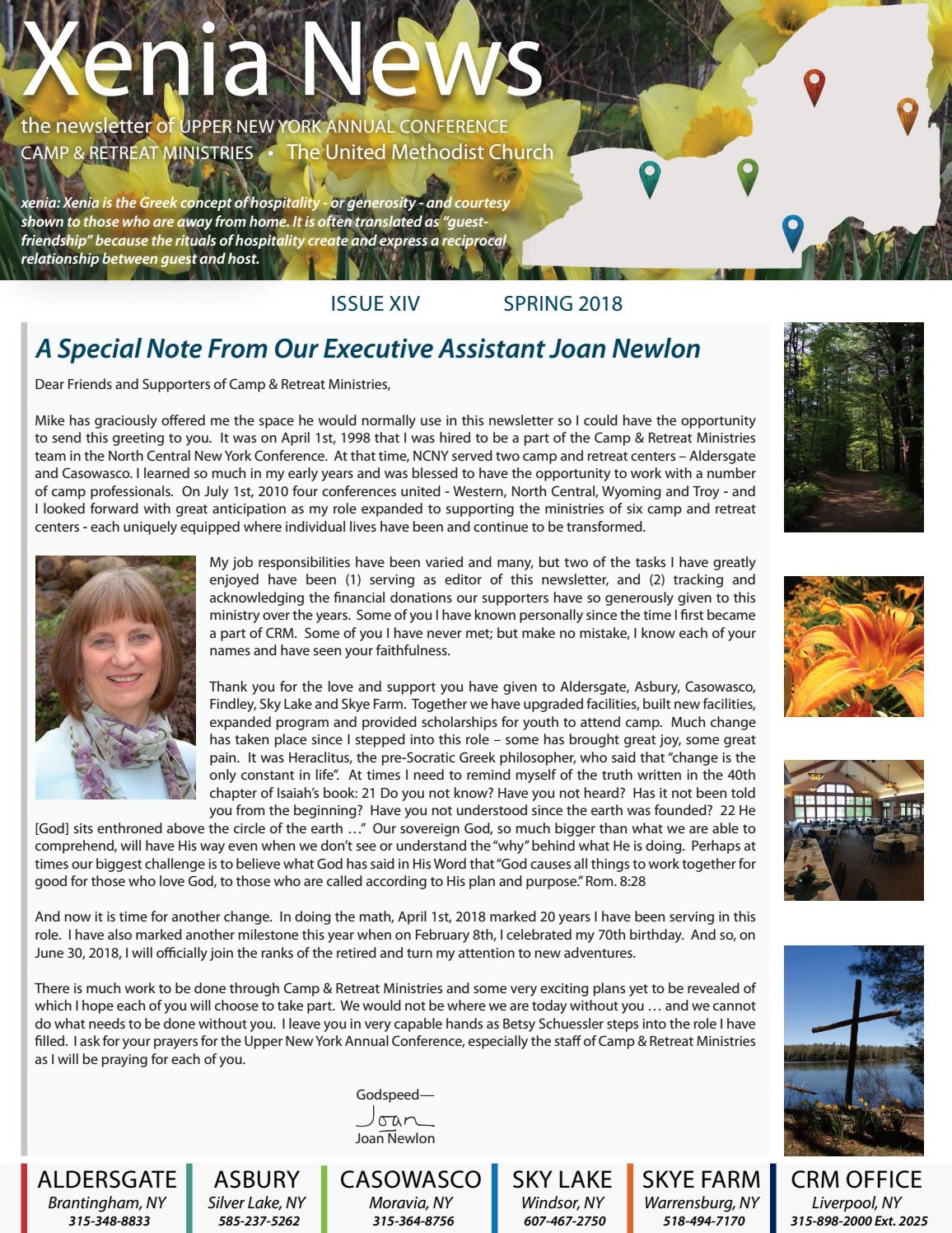 CRM 2018 Spring Newsletter by Upper New York Conference - Issuu