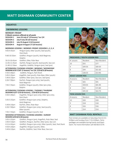 Matt Dishman Community Center - Summer Review 2018 by Portland Parks ...