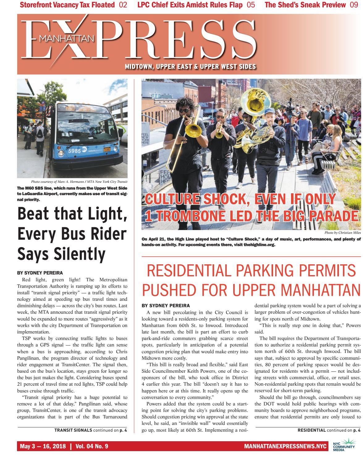 Manhattan Express - May 3, 2018 by Schneps Media - Issuu