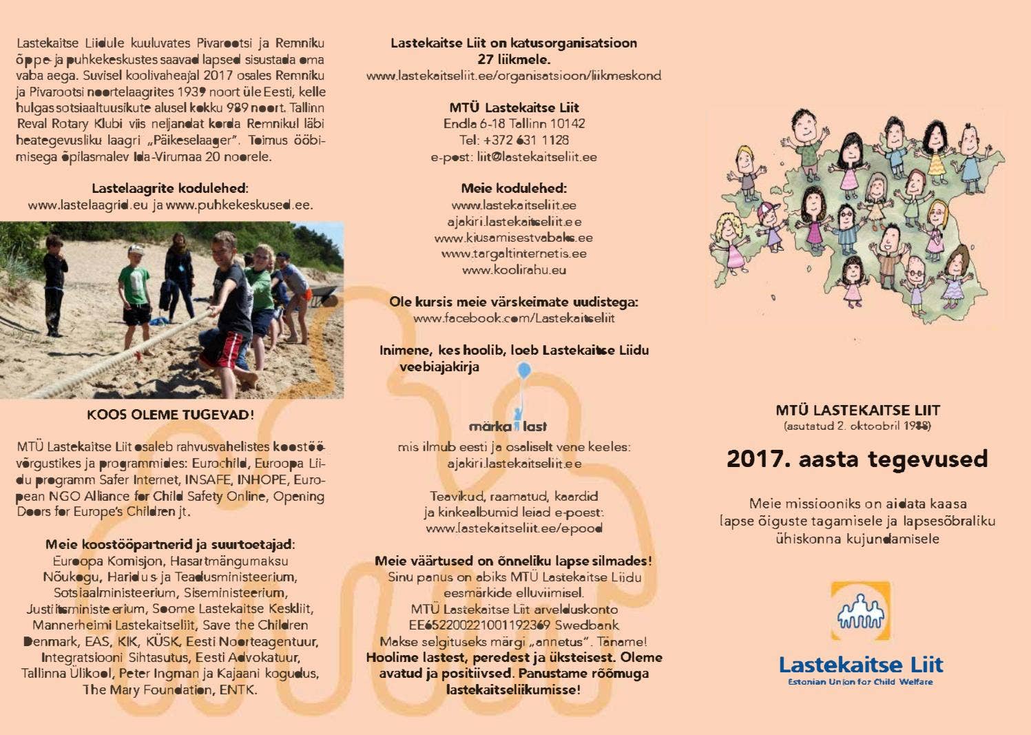 Lastekaitse Liit, voldik 2017 by Ajakirjad - Issuu