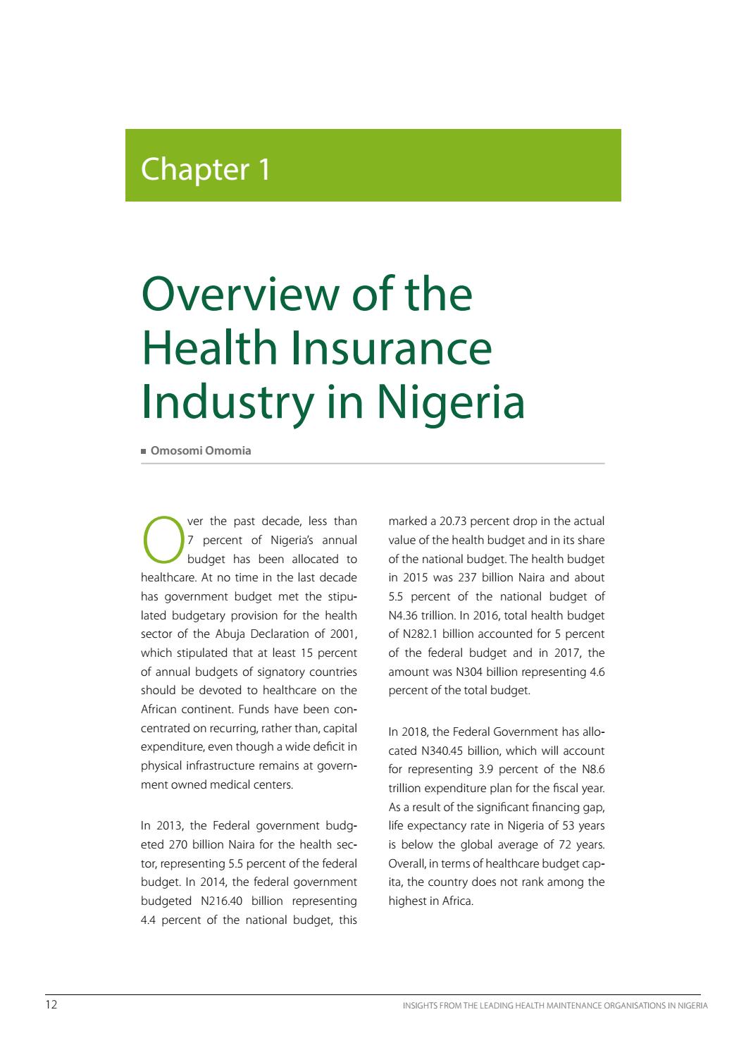 Insights From The Leading HMO's On The Nigerian Health Industry by ...