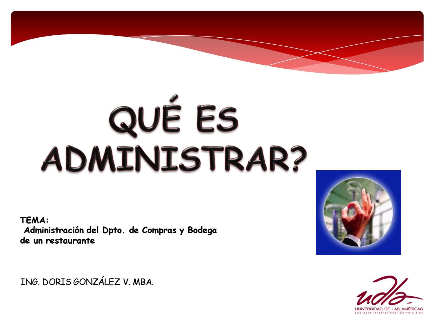 Administrar