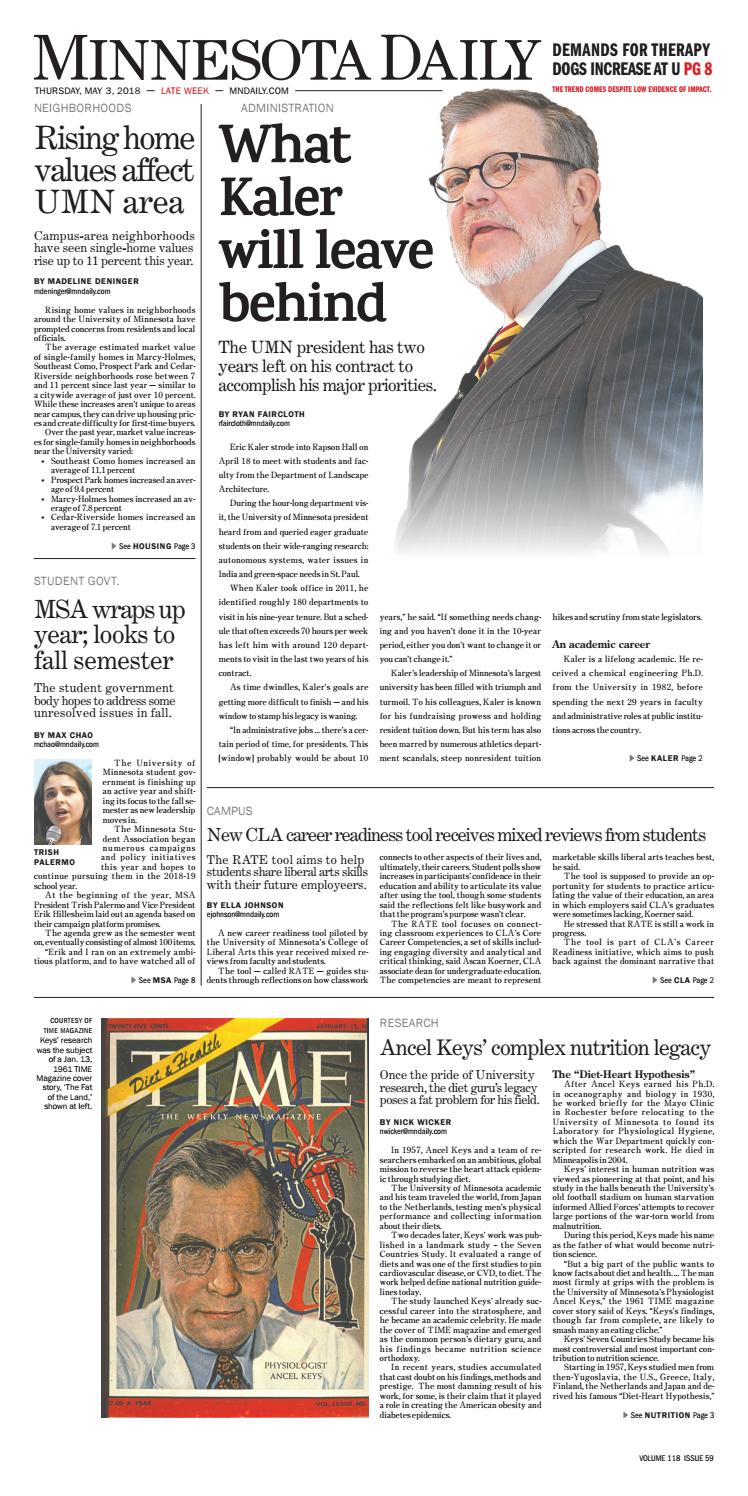 May 3, 2018 by The Minnesota Daily - Issuu