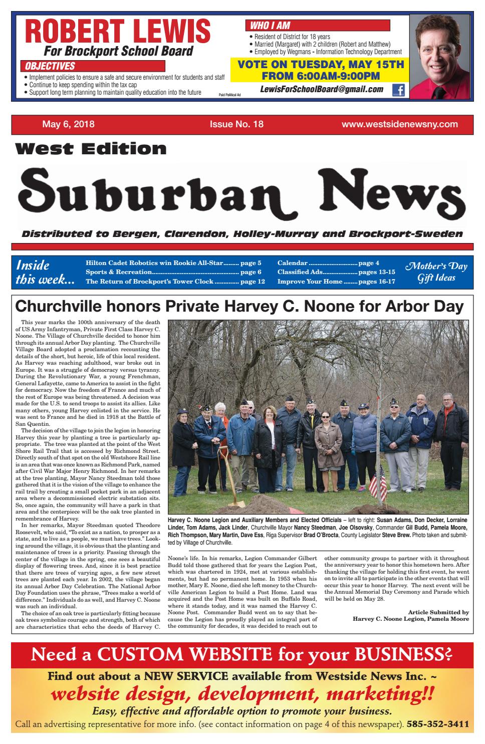 Suburban News West Edition - May 6, 2018 by Westside News Inc. - Issuu
