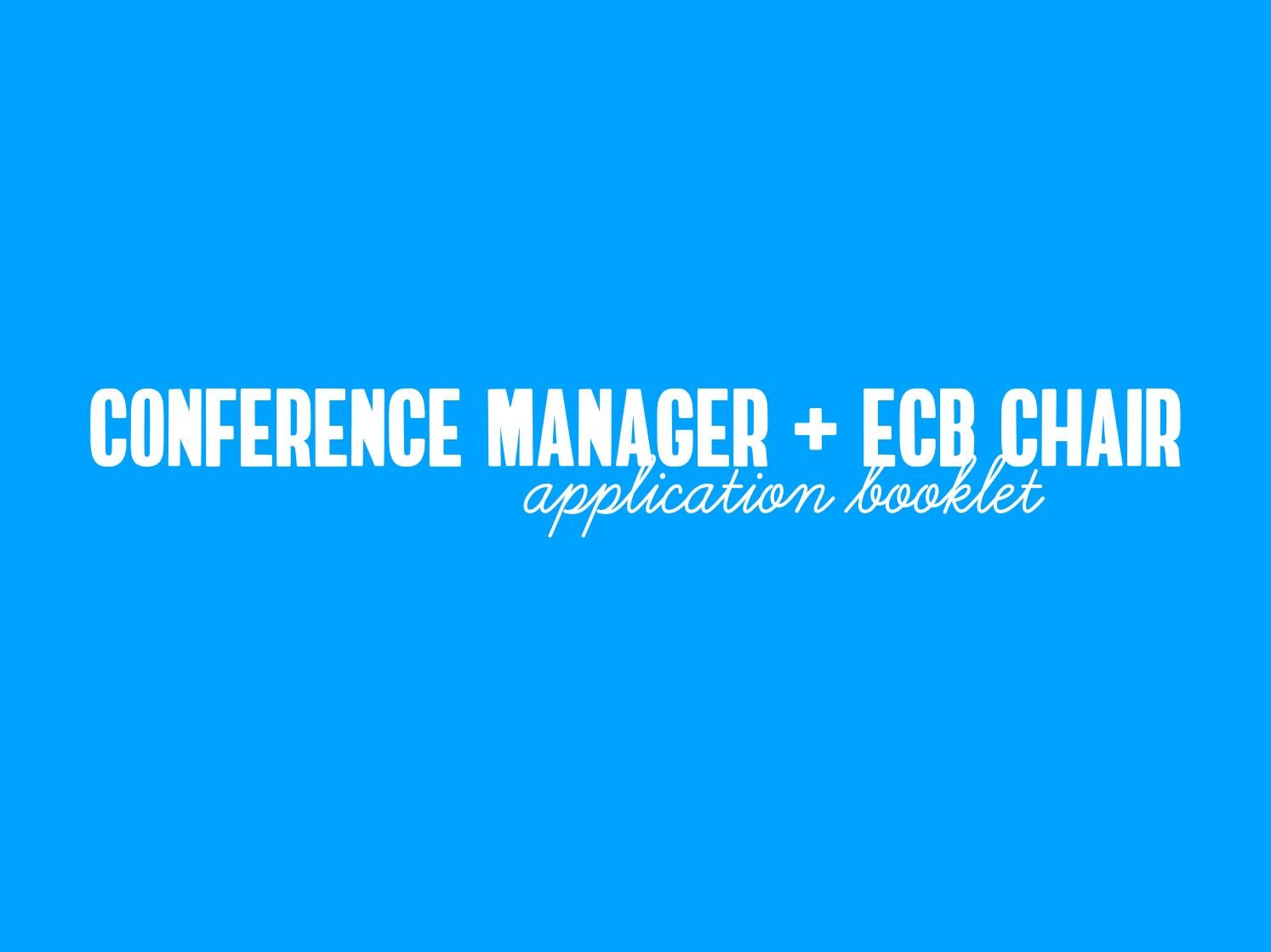 Conference Manager & ECB Chair by MC Italy - Issuu