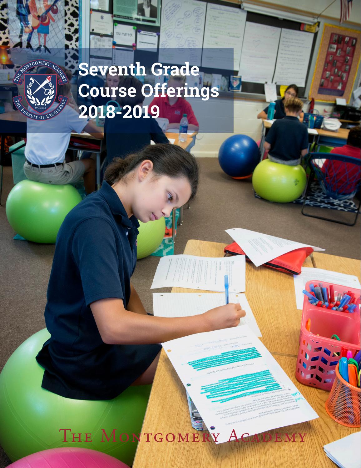Seventh grade course catalogue 2018 2019 by Montgomery Academy - Issuu