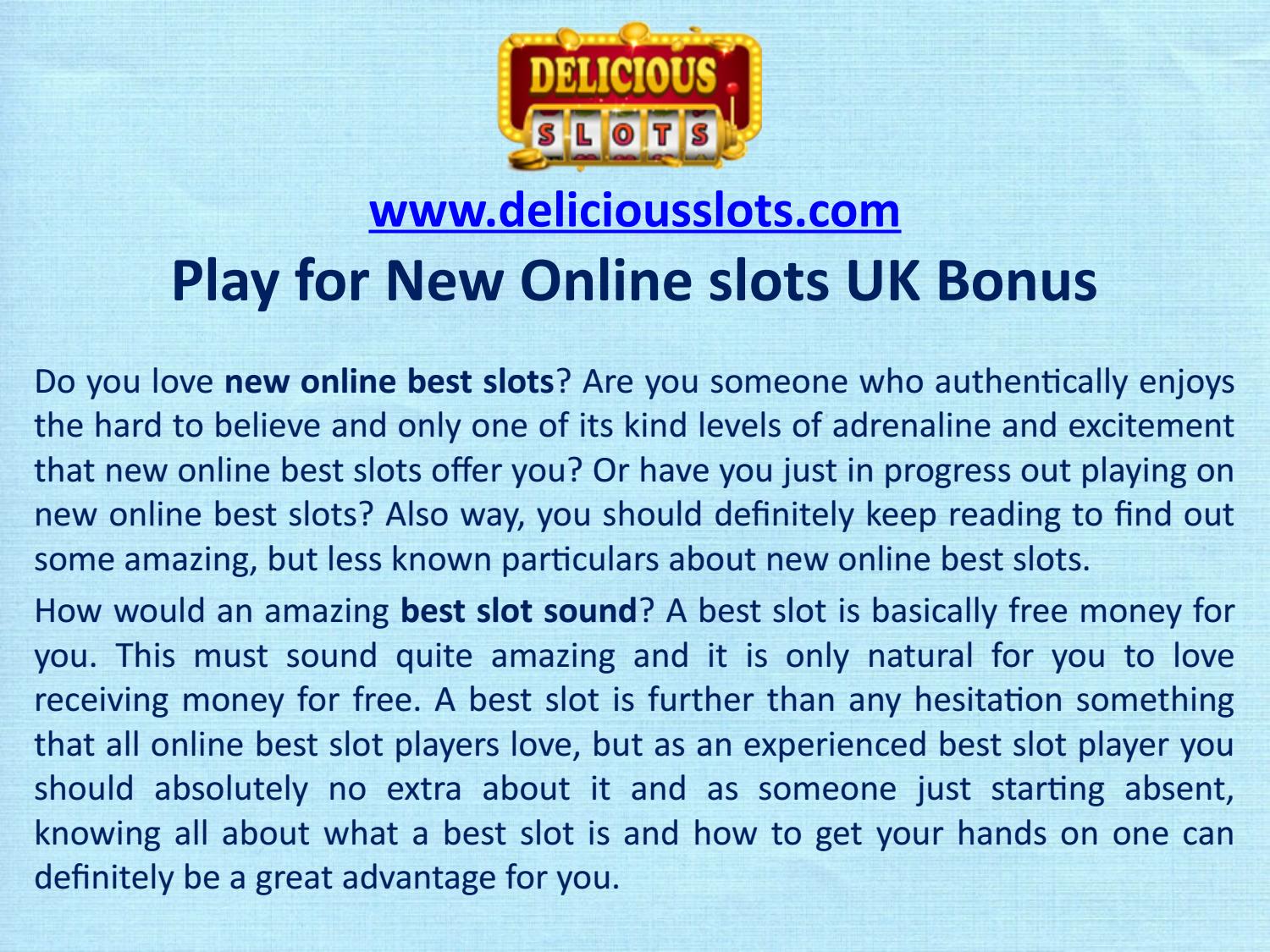 Play for New Online slots UK Bonus by Summay Sanga - Issuu
