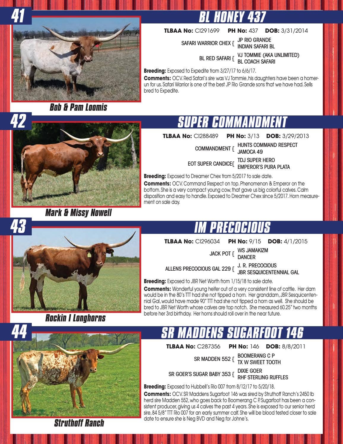 2018 Red River Longhorn Sale Catalog by Texas Longhorn Trails Magazine ...
