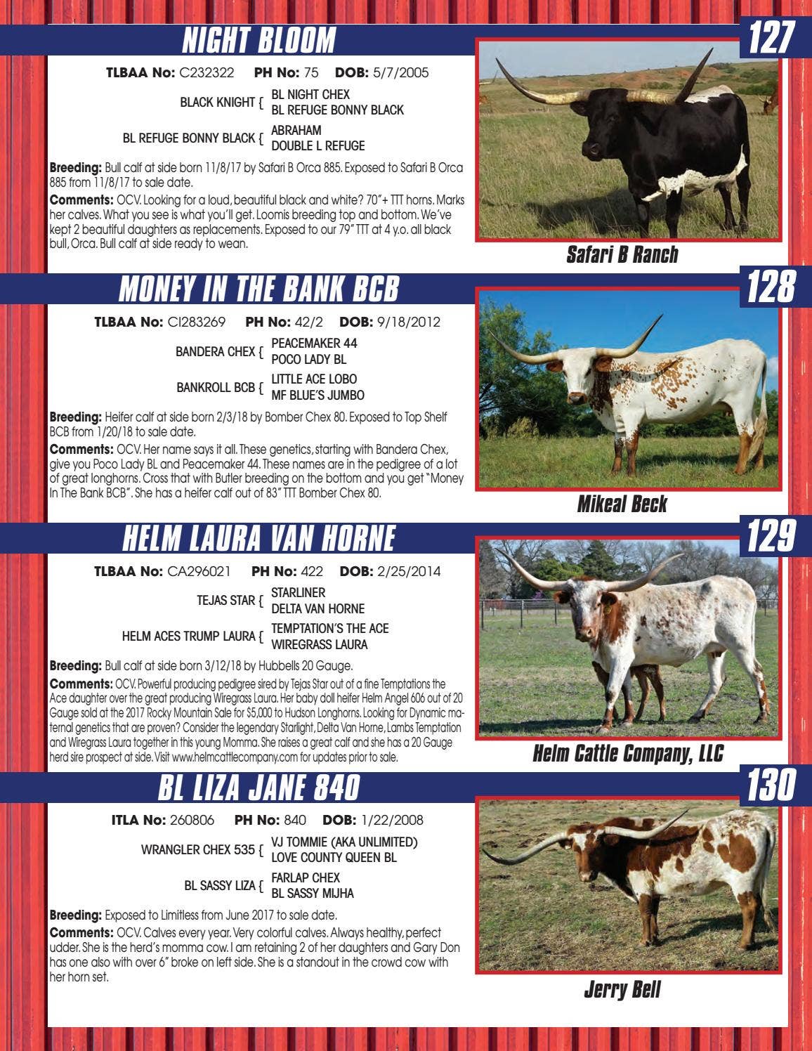 2018 Red River Longhorn Sale Catalog by Texas Longhorn Trails Magazine ...