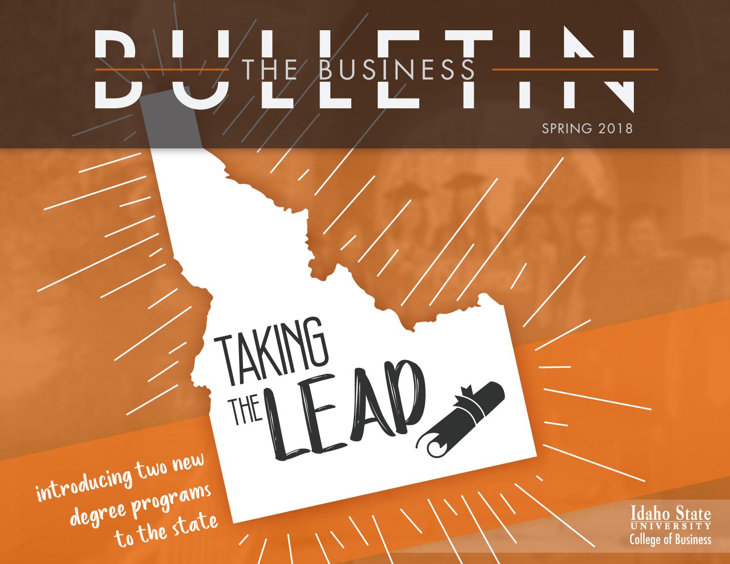 Business Bulletin: Spring 2018 by Idaho State University College of ...