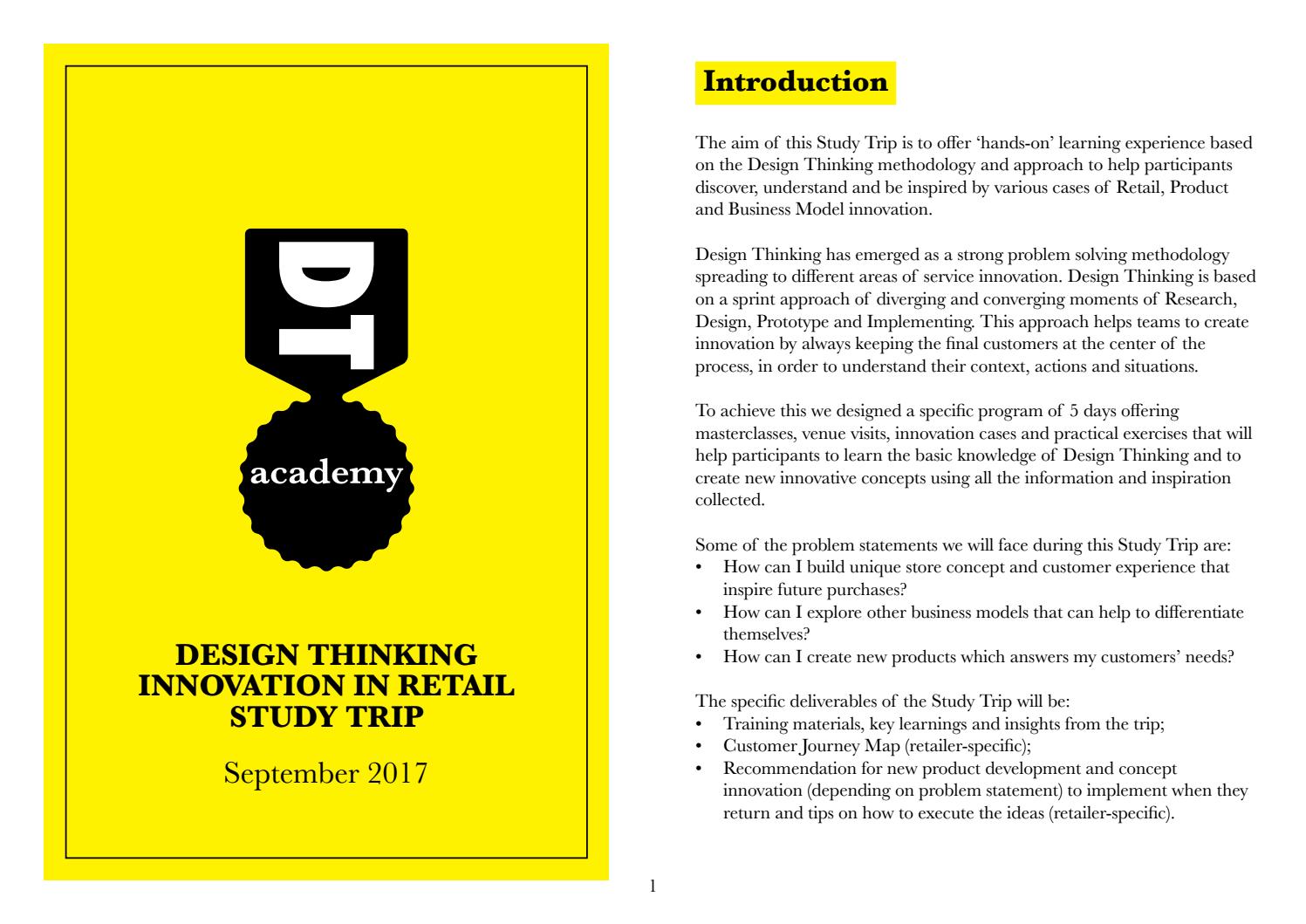 Spring Study Trip 2017 by DesignThinkers Academy - Issuu