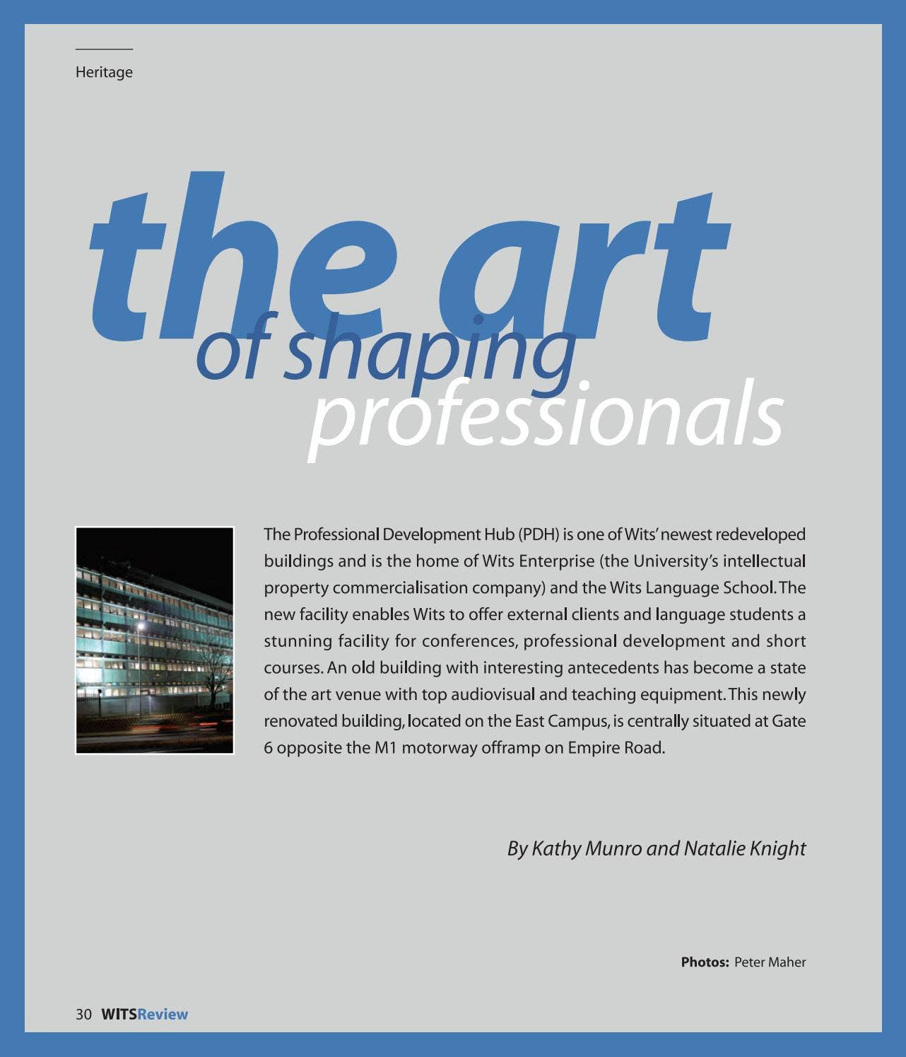 Wits Review October 2011 by Wits Alumni Relations - Issuu