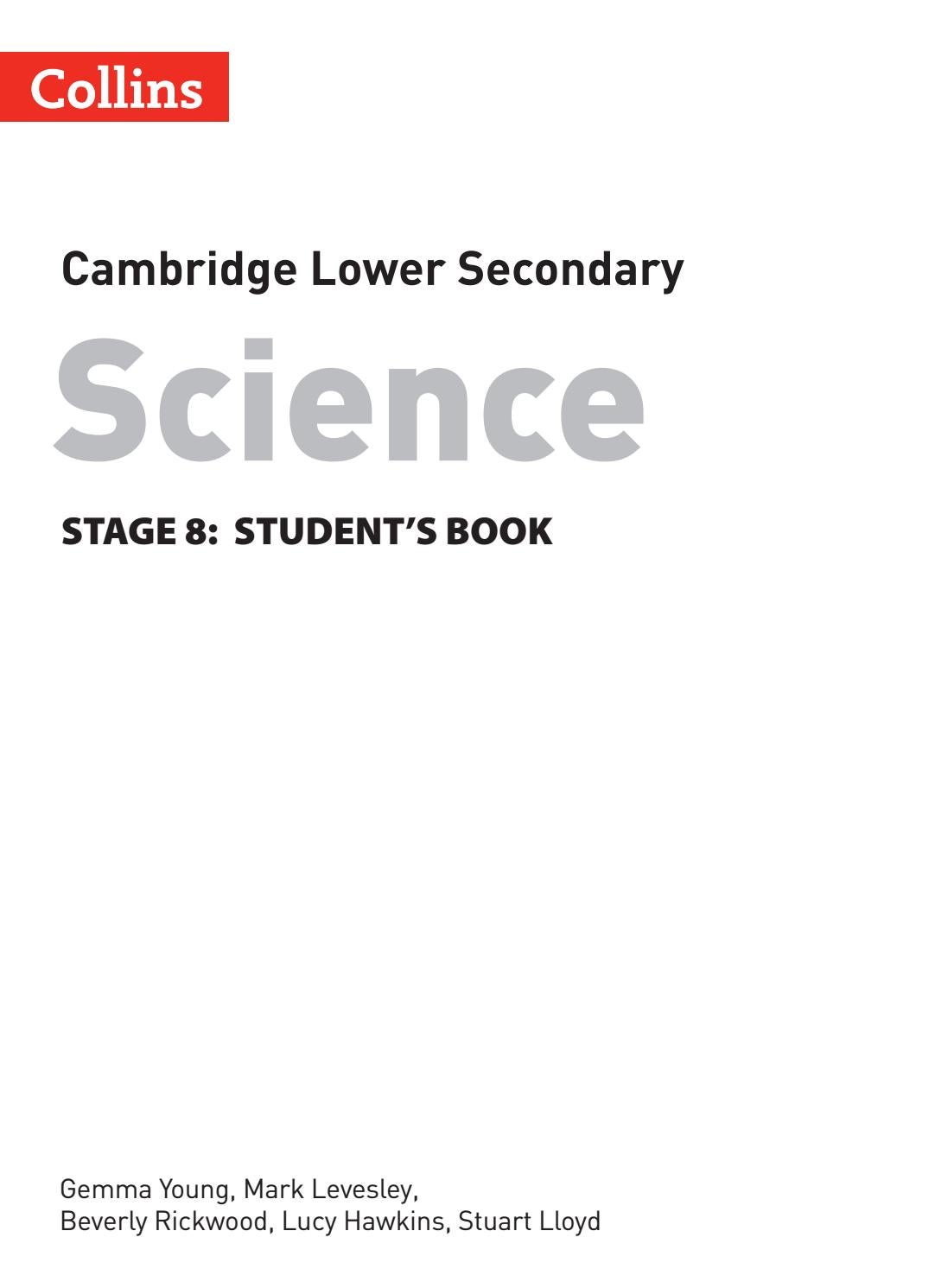 Preview Cambridge Lower Secondary Science Student Book 8 By Collins Preview Cambridge Lower Secondary Science Student Book 8 By Collins