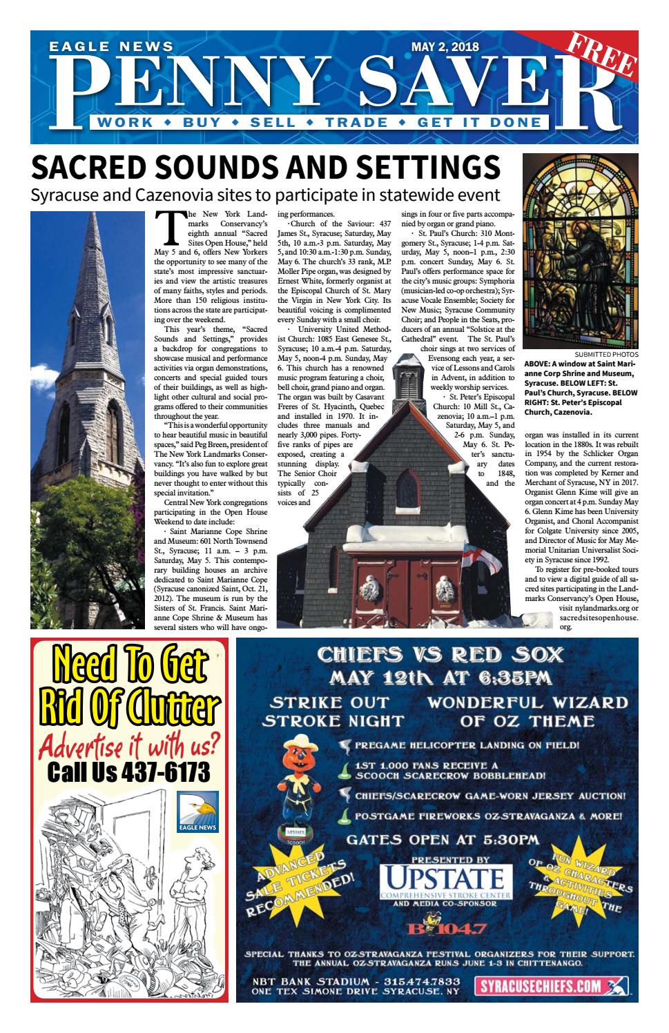 Penny saver may 2 2018 by Eagle Newspapers - Issuu