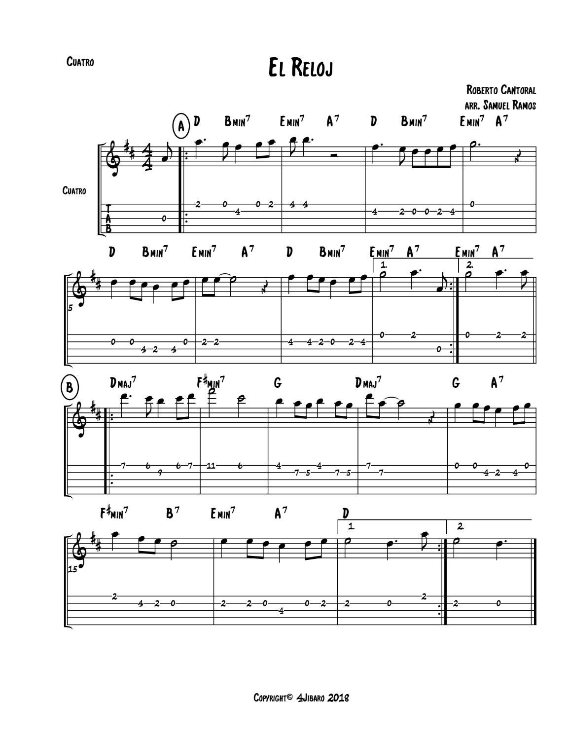 El Reloj–Roberto Cantoral (Cuatro Puerto Rico) by IDGeek - Issuu