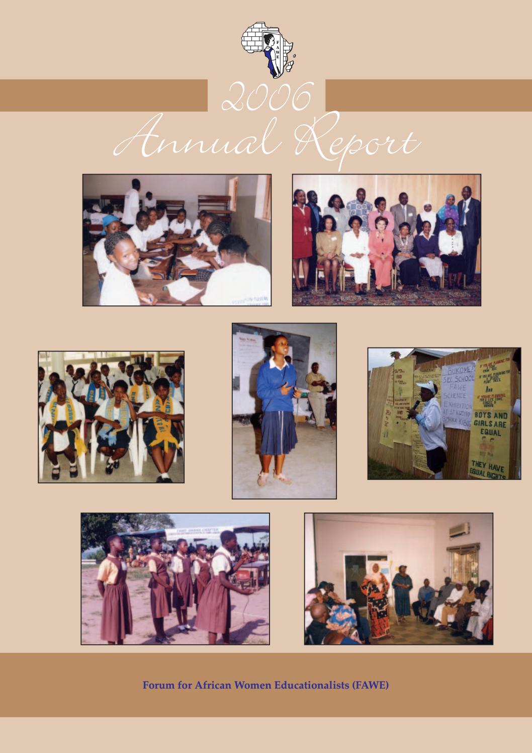 FAWE Annual Report 2006 by Forum for African Women Educationalists ...